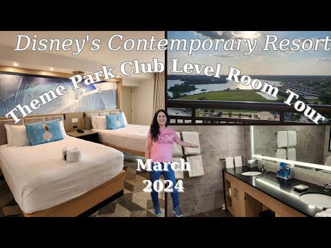 Disney's Contemporary Resort Club Level Room Tour/Tower Club Level ...