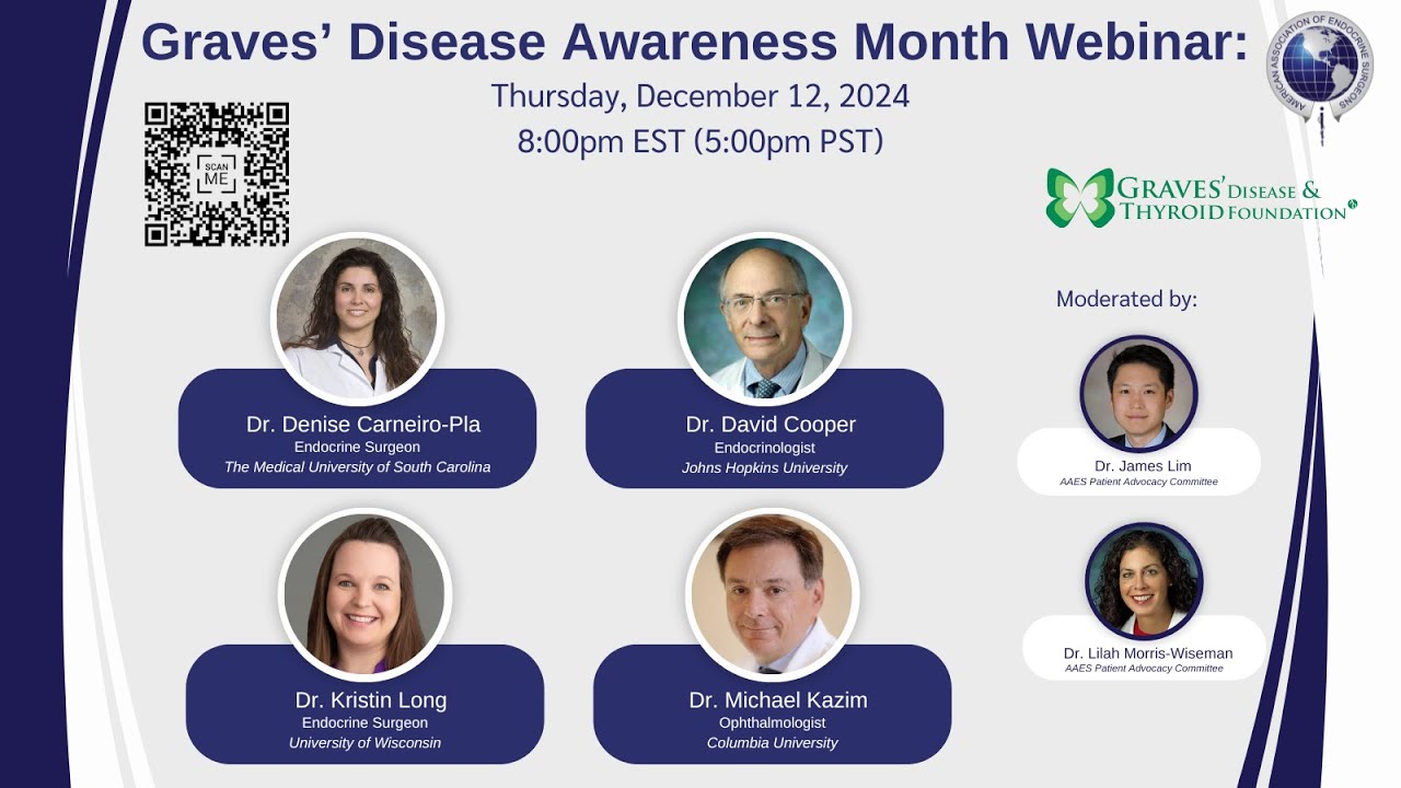 Graves' Disease Awareness Month 2024: Webinar Hosted by GDATF & AAES ...