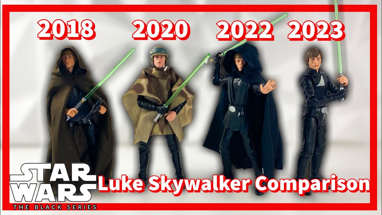 Black Series Luke Skywalker Comparison! (ROTJ, Mando, Endor, Jabbas ...