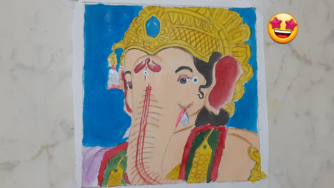 Mumbai Cha Raja Ganpati Drawing / Mumbai Cha Raja Drawing / by Badri ...
