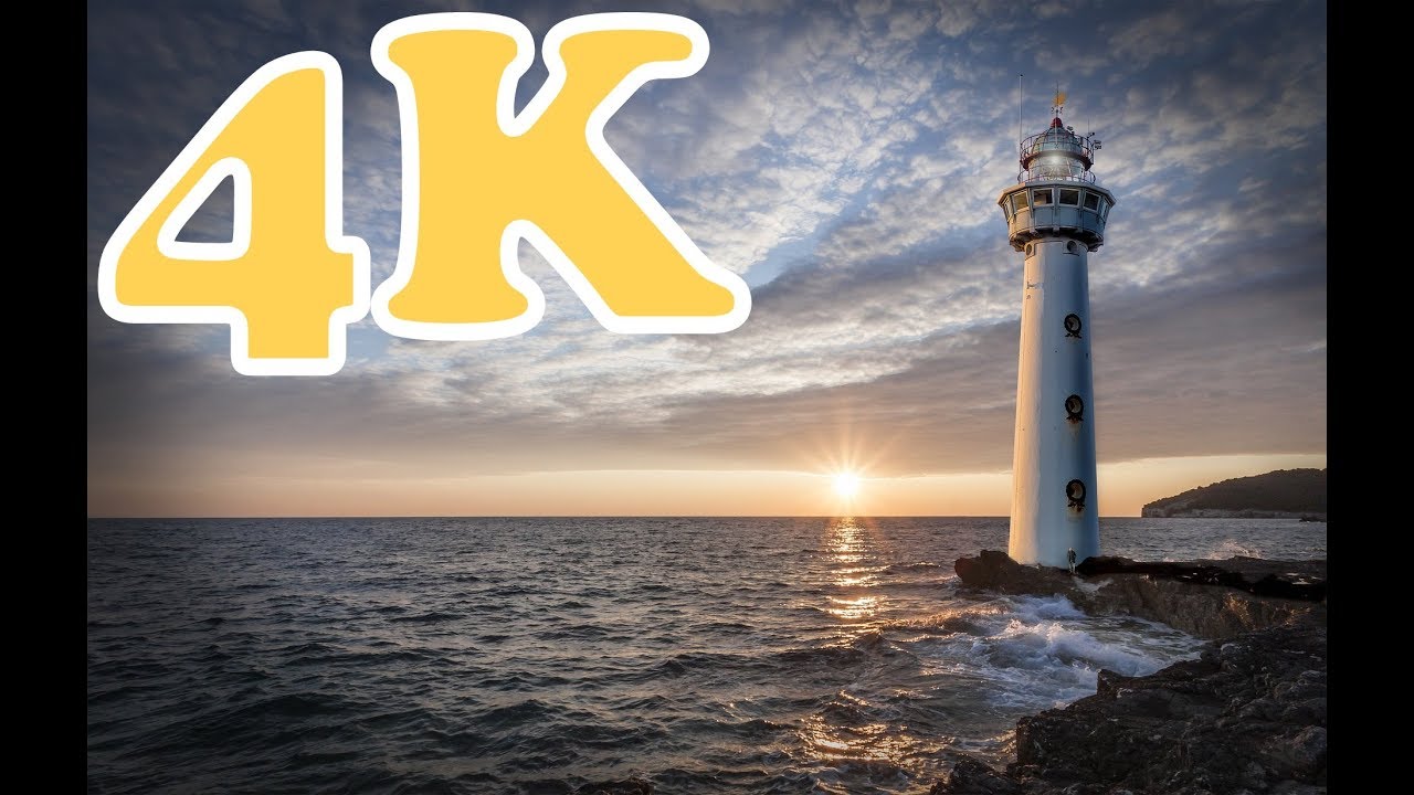 Lighthouse And The Sunset [4k UHD] | Free HD Video - No Copyright - YouTube