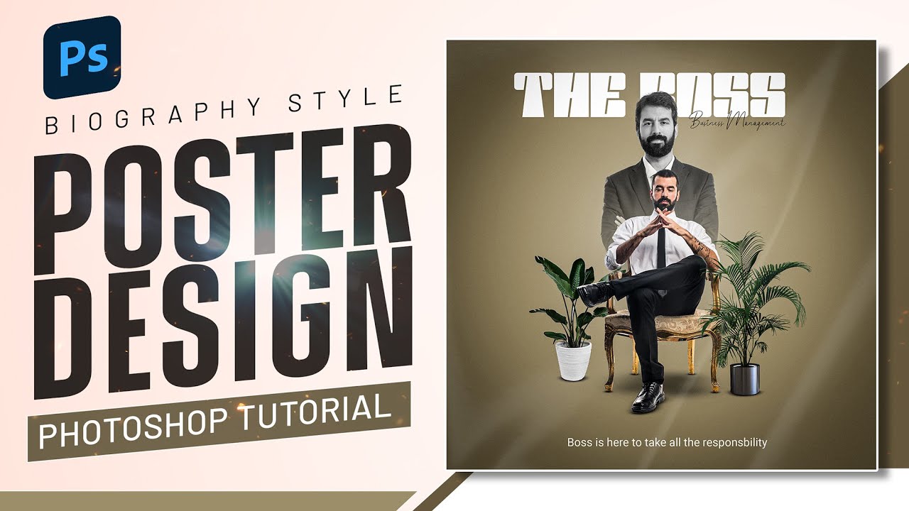 How To Design a Biography type Social Media Poster In Photoshop ...