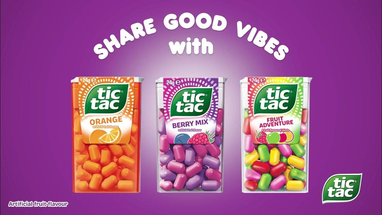 Tic Tac Berry Mix 6" - Share Good Vibes with Tic Tac - YouTube