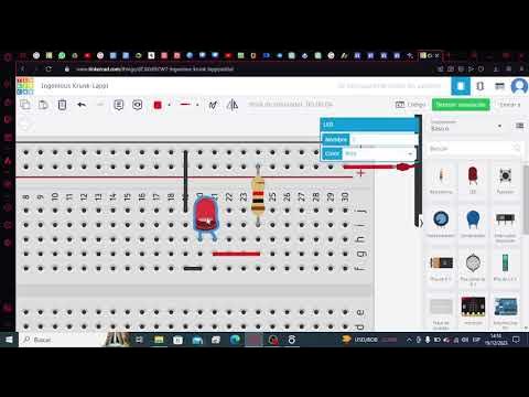 como encender un led en tinkercad - YouTube