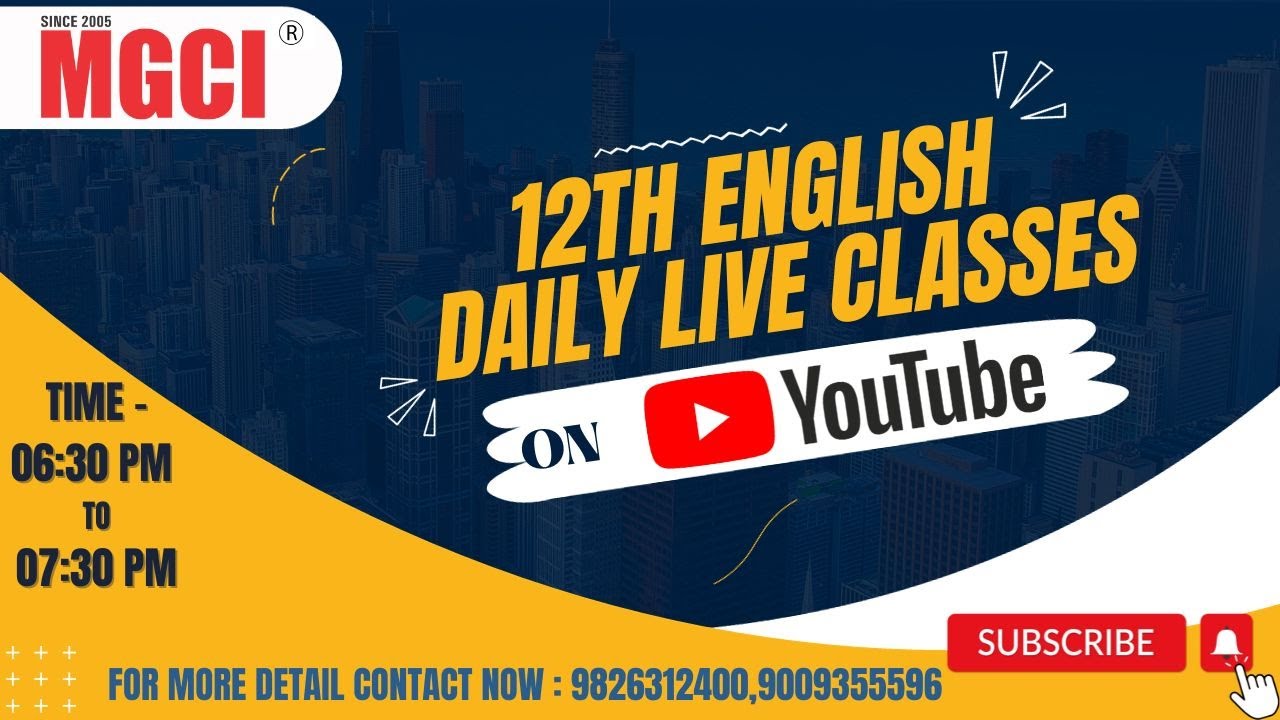 Daily Live Class Of 12th English Letter Writing L 14 YouTube Daily Live Class Of 12th English Letter Writing L 14 YouTube