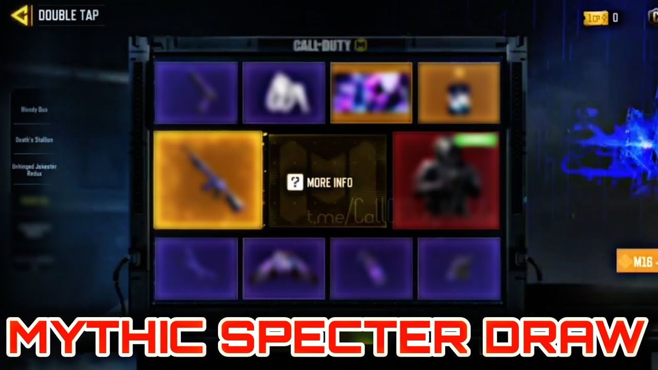 MYTHIC SPECTER T3 FULL LUCKY DRAW LEAKS | COD MOBILE SEASON 10 LEAKS ...