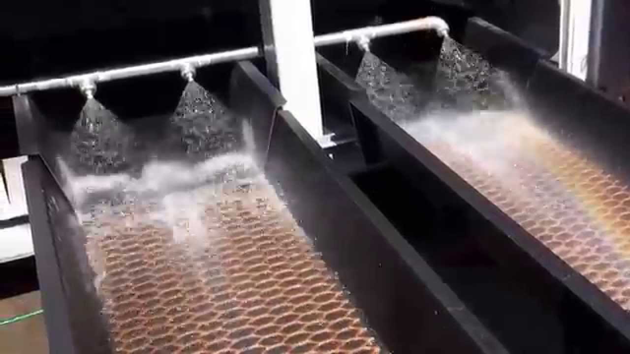 Gold wash plant sluice boxes first test - YouTube