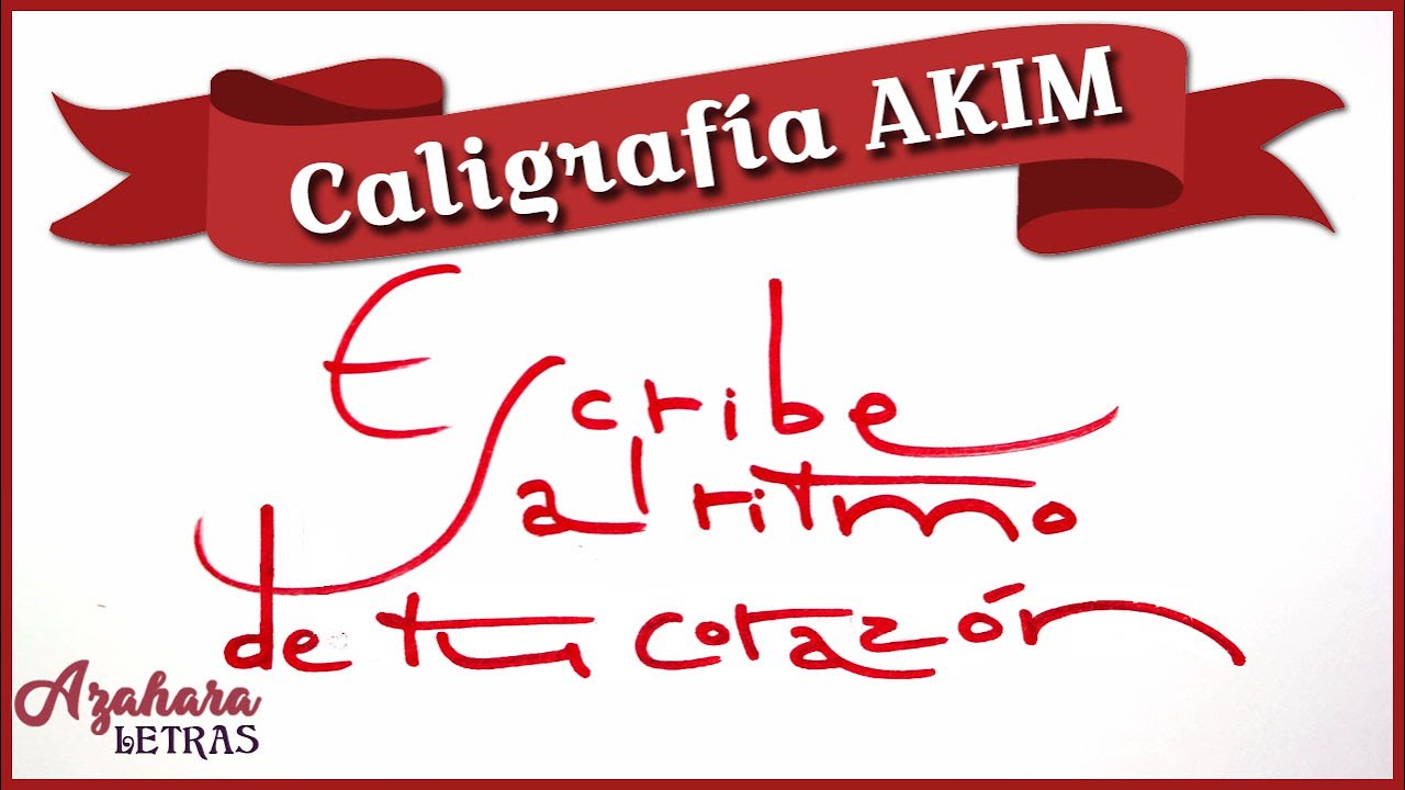 💓 Caligrafía AKIM: Escribe al RITMO de tu CORAZÓN ﮩ٨ـﮩﮩ٨ـ🖤ﮩ٨ـﮩﮩ٨ـ - YouTube