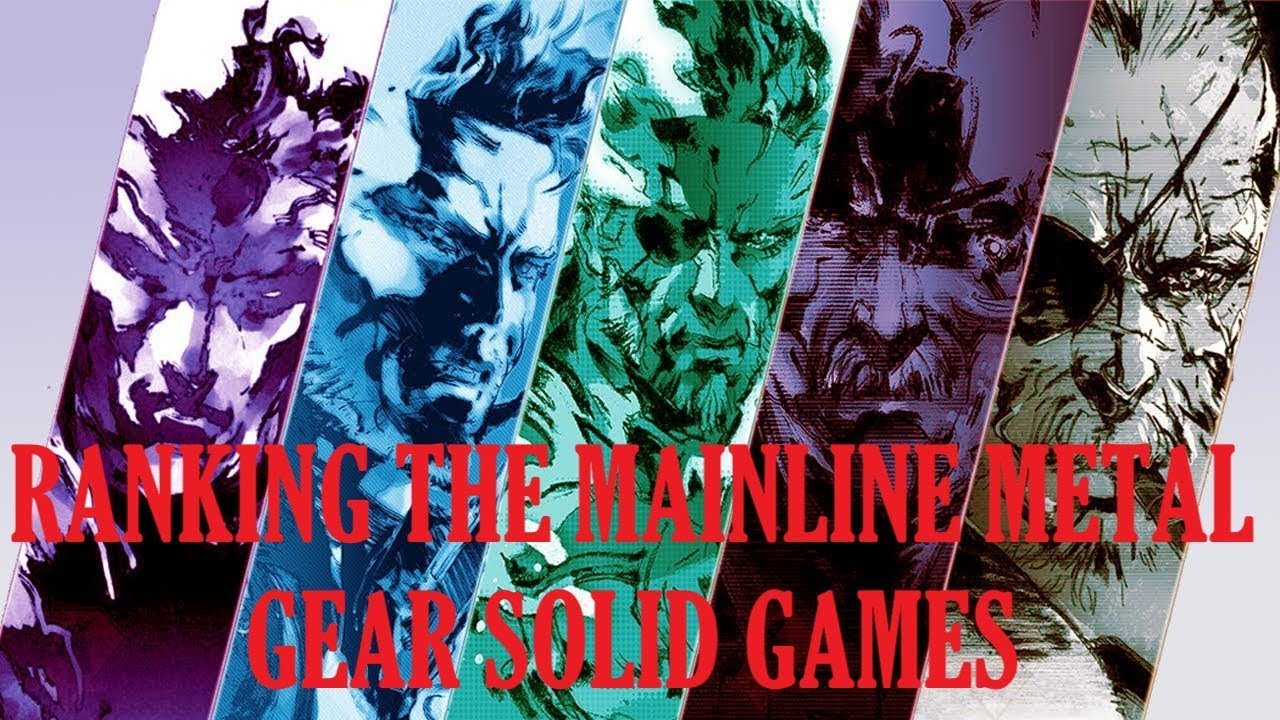 Ranking The 5 Mainline Metal Gear Solid Games (MGS 1-5) - YouTube