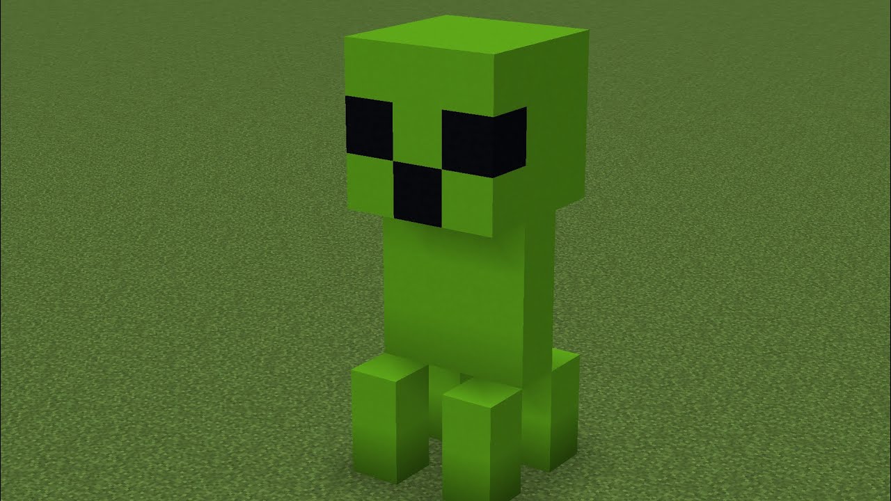 Mini Creeper Statue in Minecraft - YouTube