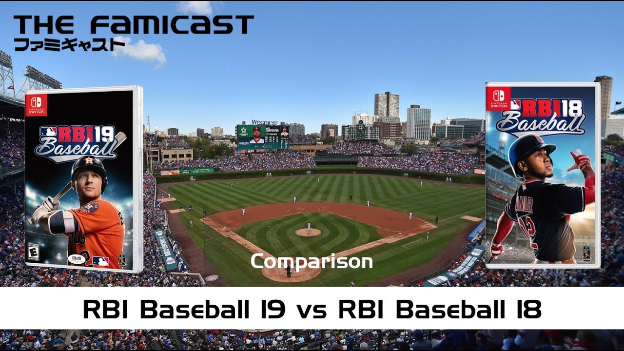 RBI Baseball 19 vs RBI Baseball 18 Comparison | Direct Feed Gameplay ...