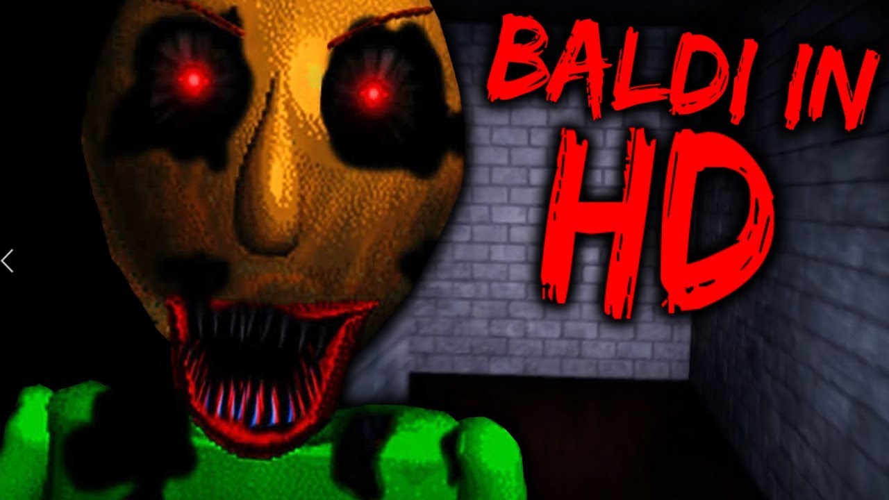 BALDI IN 3D HD! ENDING - BALDI'S BASICS UNREAL 4 REMAKE - YouTube