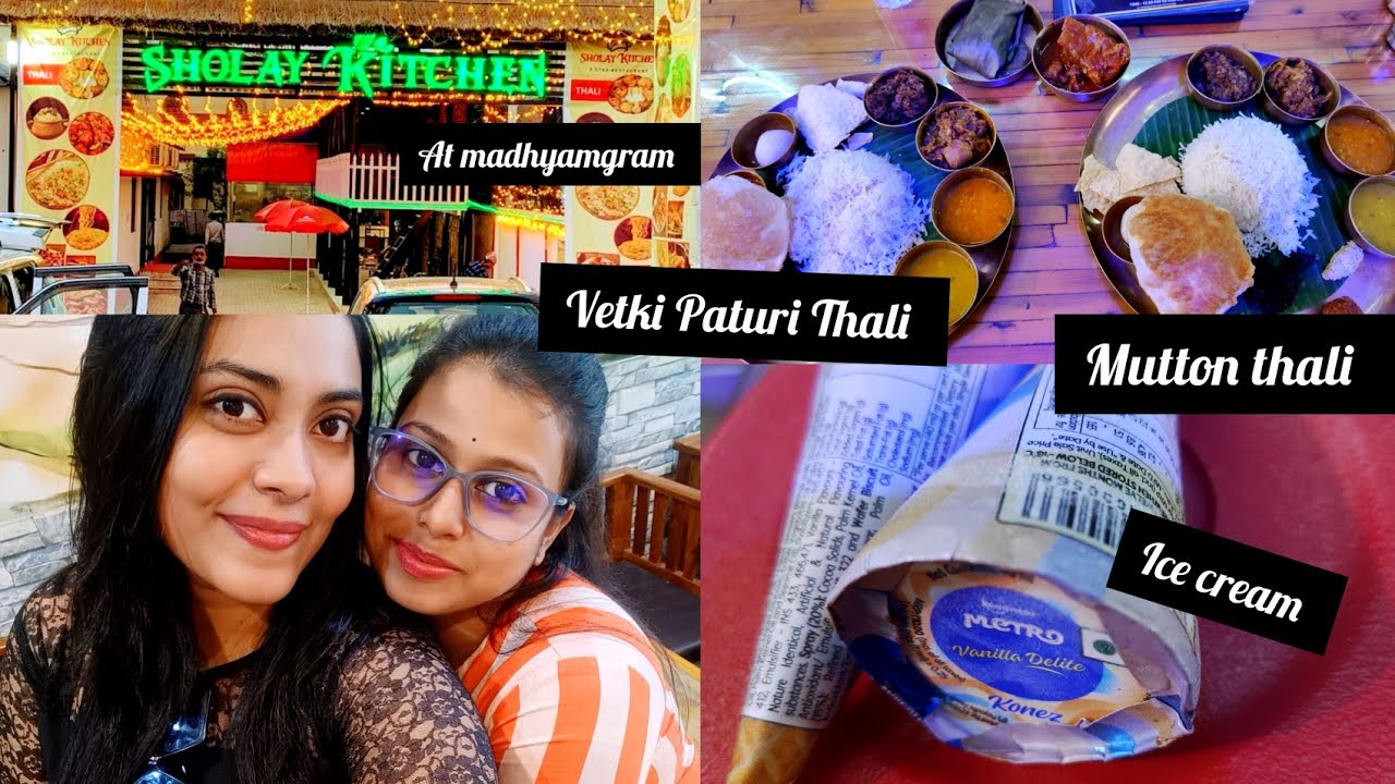 Sholay Kitchen| Cheapest Mutton Thali & Vetki Paturi Thali| Best ...