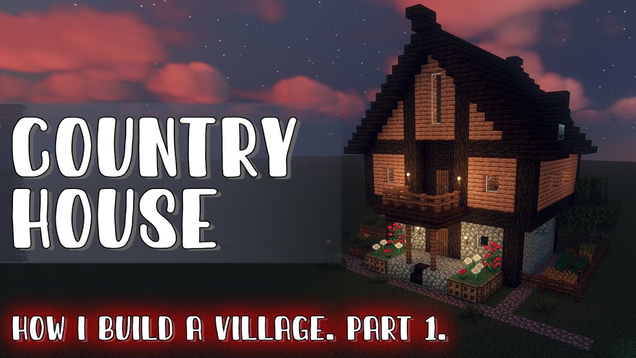Minecraft: Country house in minecraft - How to build your Village ...
