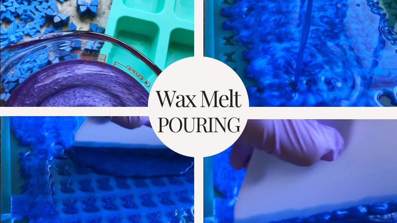 Whimsical Wax Melt Pouring, Scraping and Decorating - YouTube