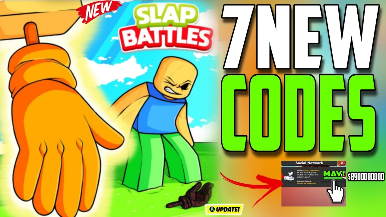 SLAP BATTLES UPDATE (HOW TO GET SLENDER GLOVE SHOWCASE, COLLECT MYPAGES ...