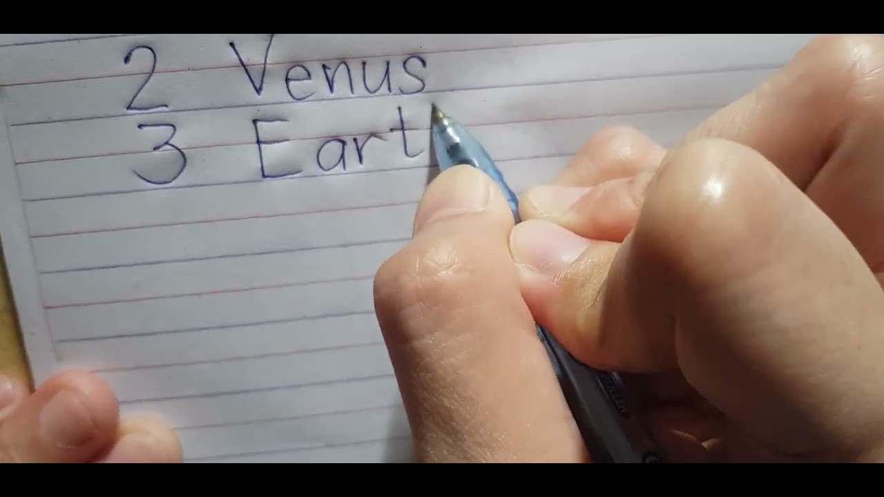 SOLAR SYSTEM | 8 PLANETS | Hand writing practice #writewithme # ...