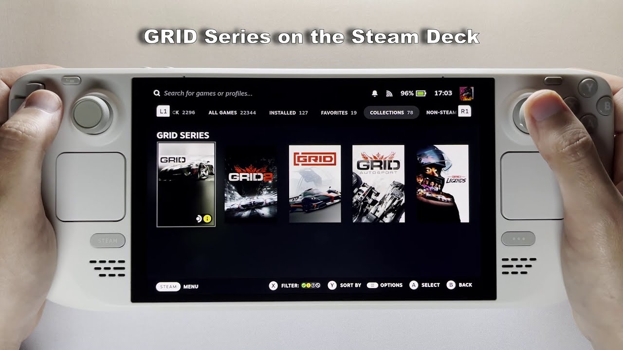 GRID Series on the Steam Deck | 5 Games - YouTube