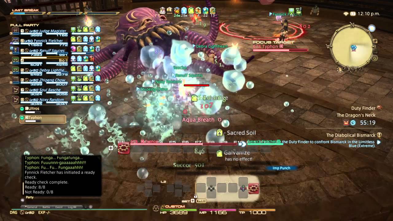 FINAL FANTASY XIV doing the ultros boogie - YouTube