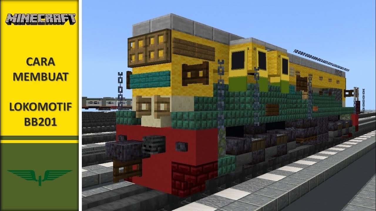 Tutorial Membuat Lokomotif BB201 di Minecraft - YouTube