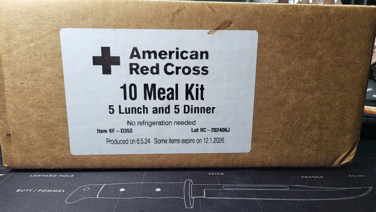 AMERICAN RED CROSS 10 MEAL KIT - YouTube