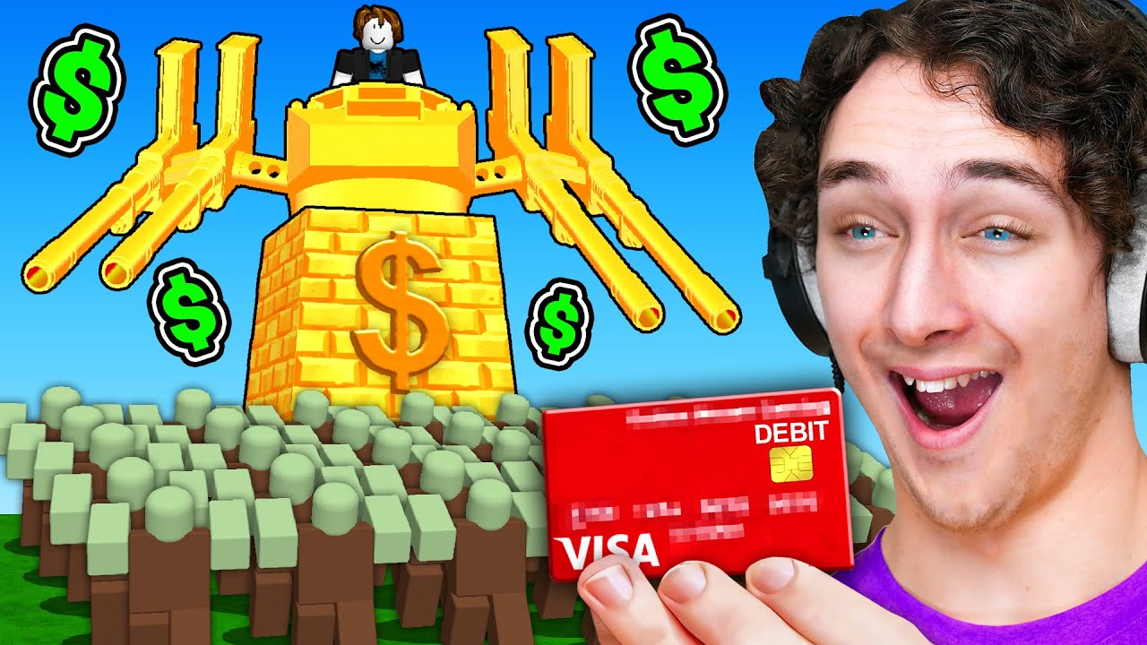 I Spent $100,000 on the STRONGEST Tower in Roblox Tower Defense - YouTube