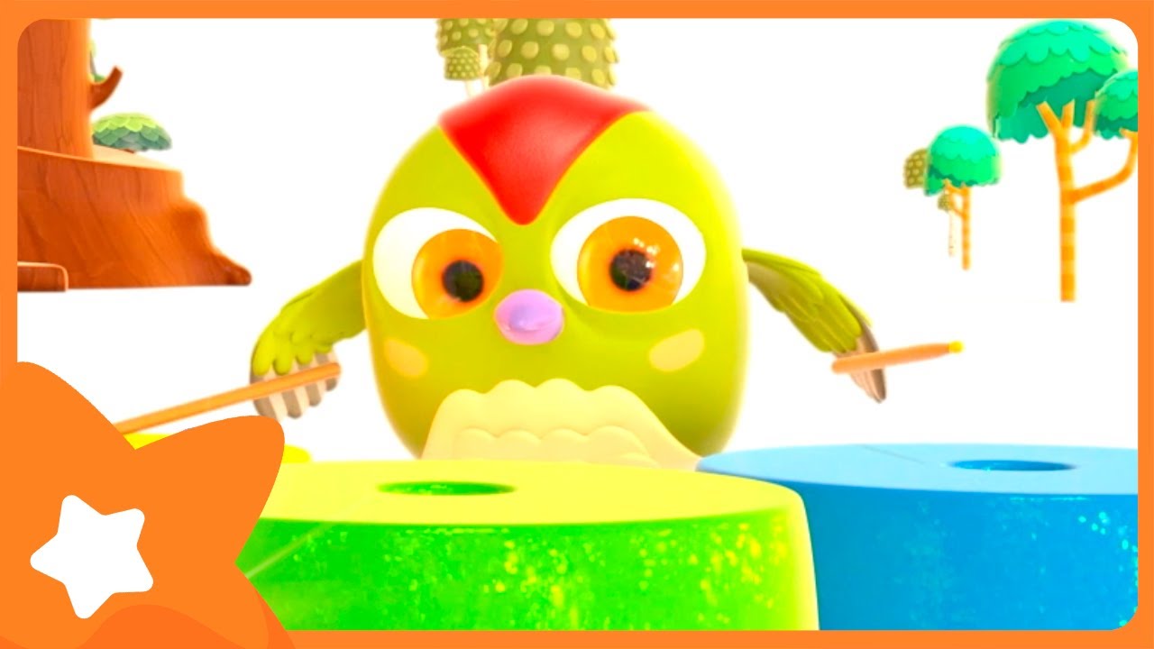 Hop Hop the Owl 🦉🍎 Food Fun & Learning! (20min) | Yummy Adventures for ...