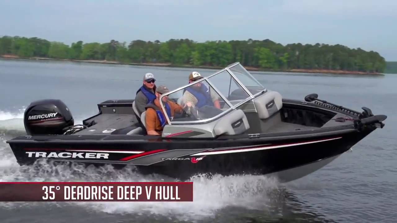 TRACKER Boats 2017 Targa V 18 WT Deep V Angelboot - YouTube