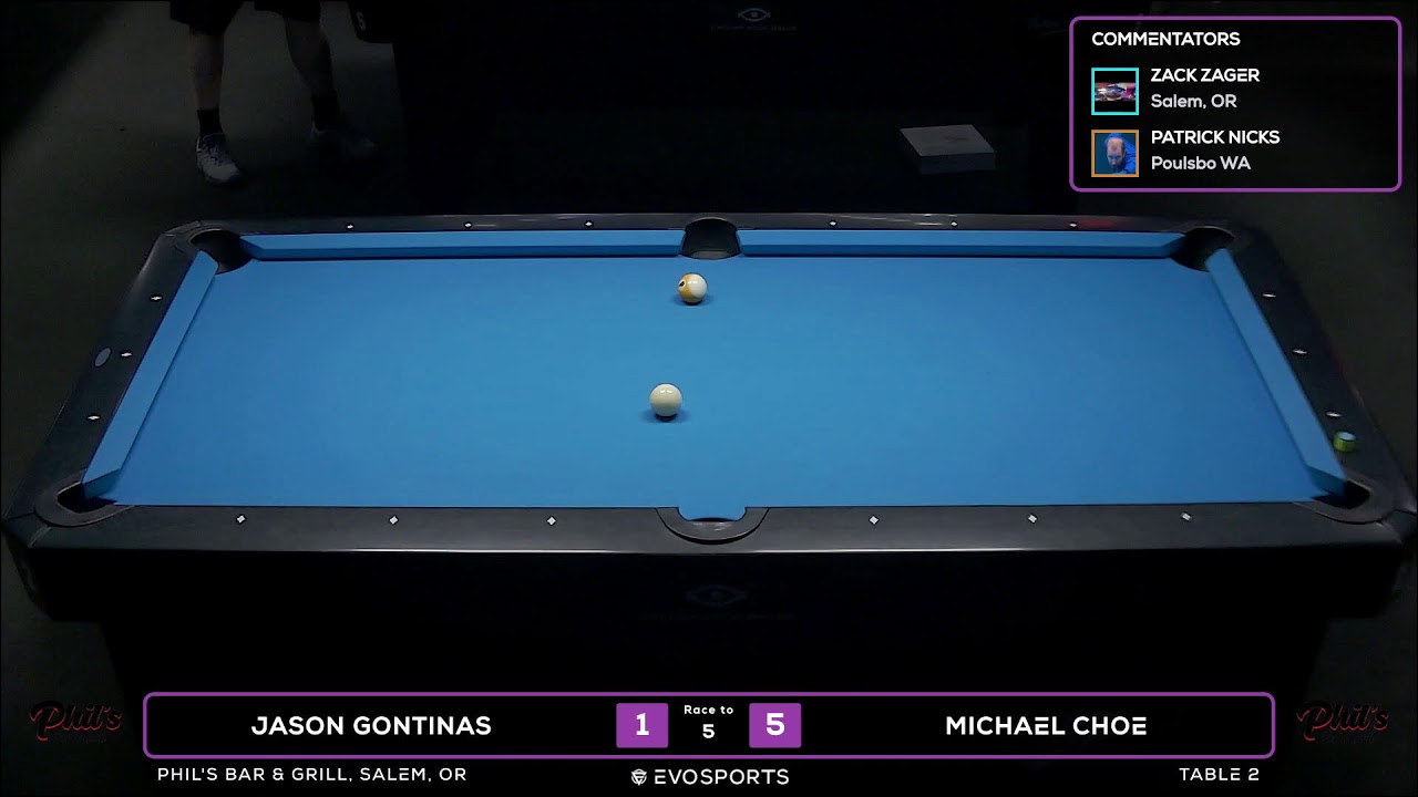 JASON GONTINAS vs MICHAEL CHOE - PHIL'S BAR & GRILL - TABLE 2 ...