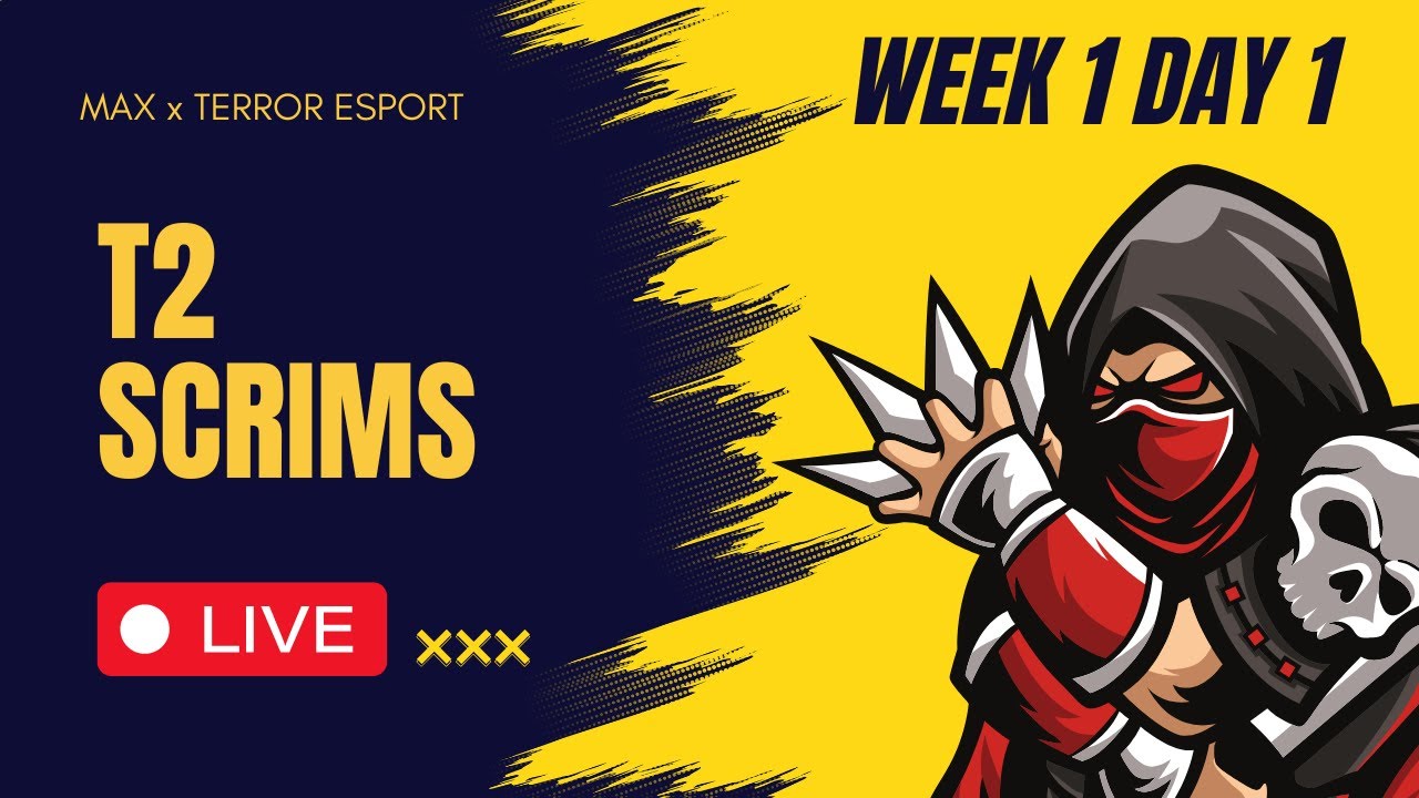 🔴 LIVE - T2 SCRIMS | MAX ESPORTS | CASTING | UC GIVEAWAY | DESI BRO YT ...