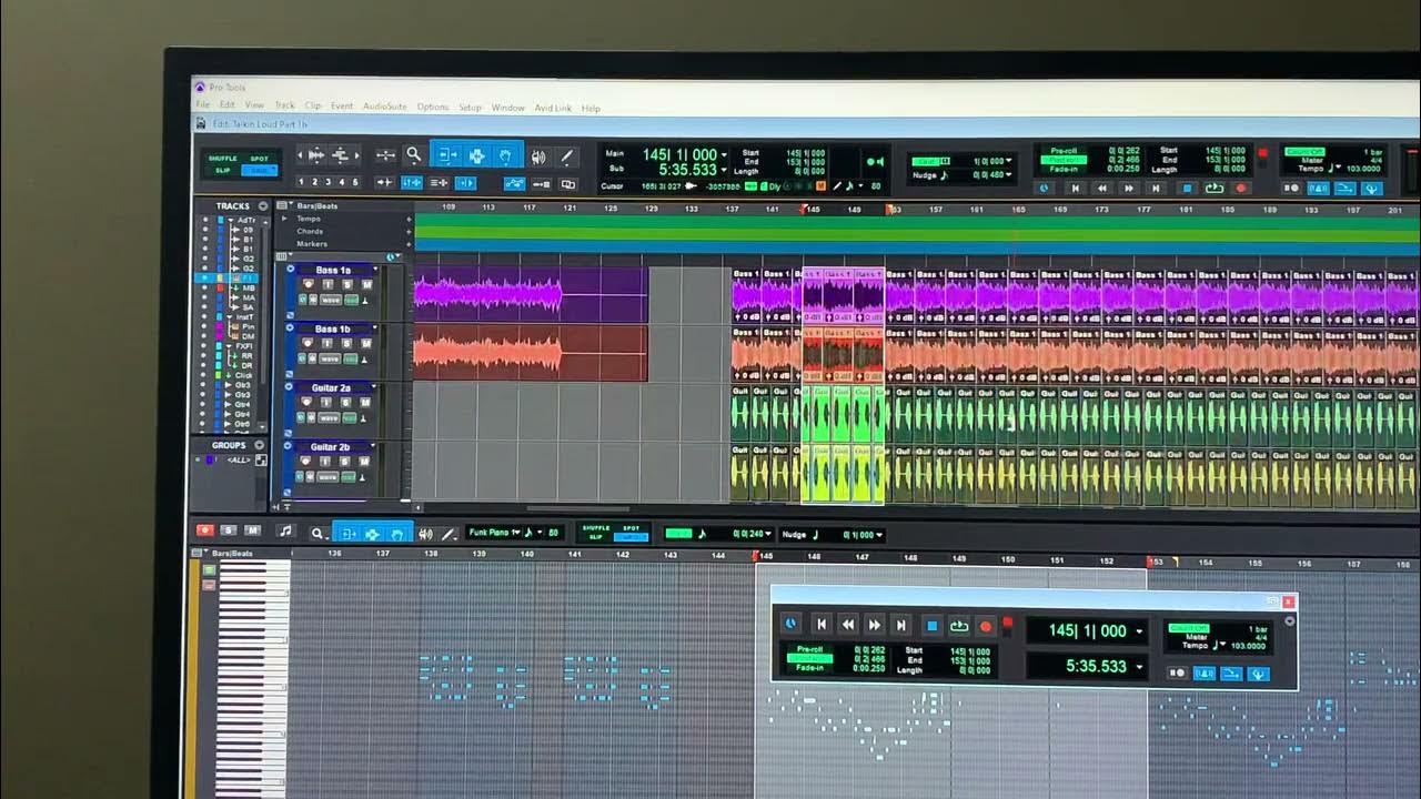 Mixing Down Parts Of A Song In Protools 2022.7 | 4 Steps 2 Learning - YouTube