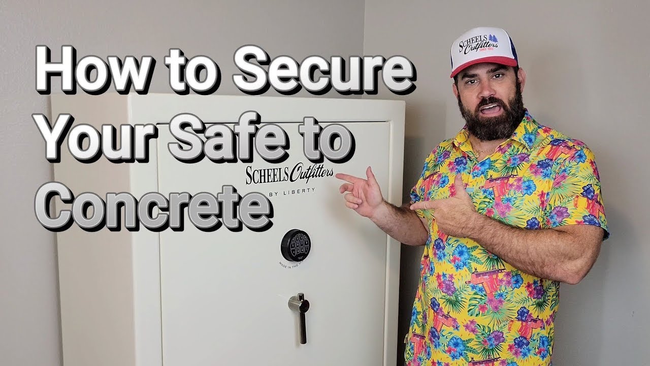 How to secure a Safe to concrete floor - YouTube