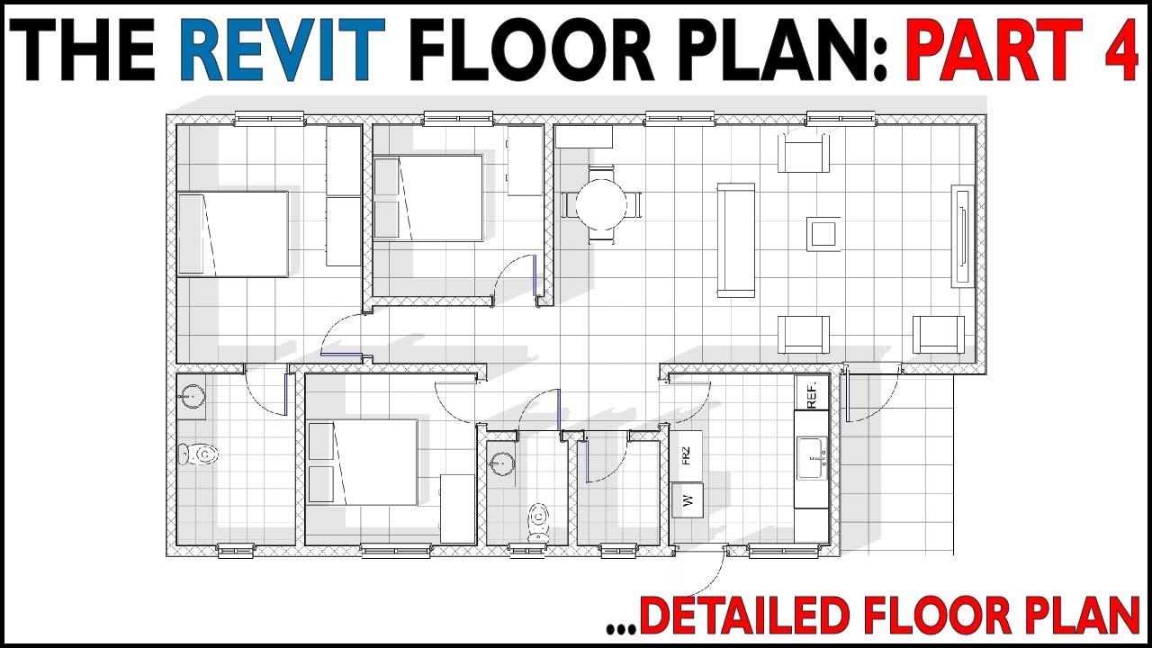 B2AFP Part 4: Detailed Floor Plan | REVIT TUTORIAL - YouTube