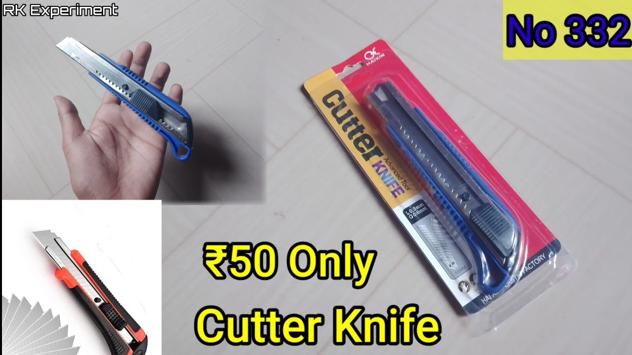 Unboxing Cutter Knife Only 50 Rupees | Samar Experiment | AK technical ...