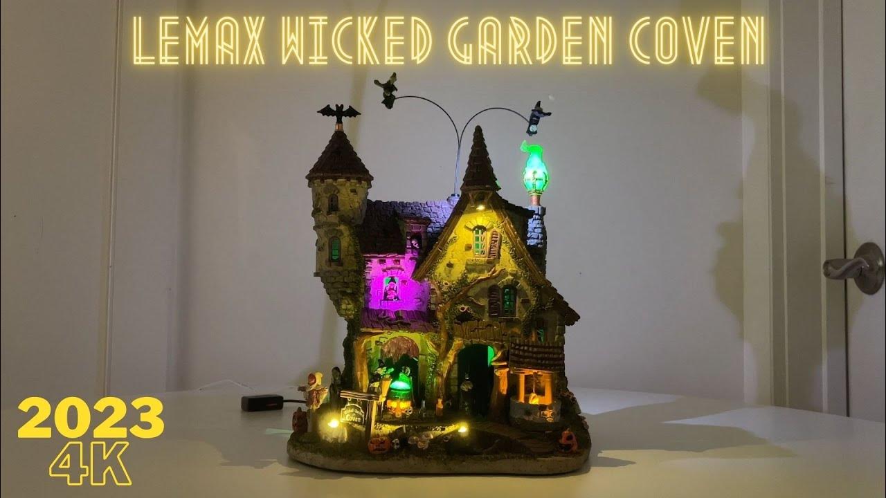 4K Lemax Spooky Town Wicked Garden Coven New for 2023 Michael's Exclusive Overview - YouTube