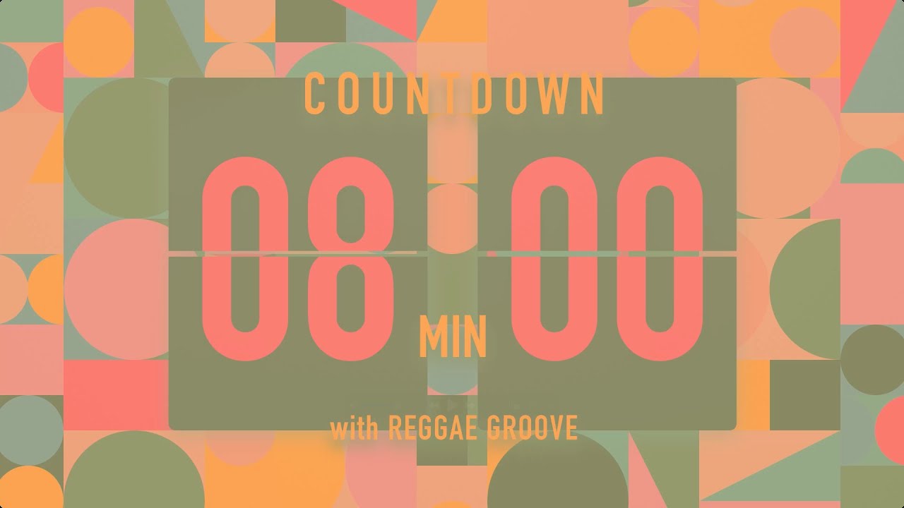 8 Minute Countdown Timer 🎶 Flip Clock with Reggae Groove 🇯🇲 - YouTube