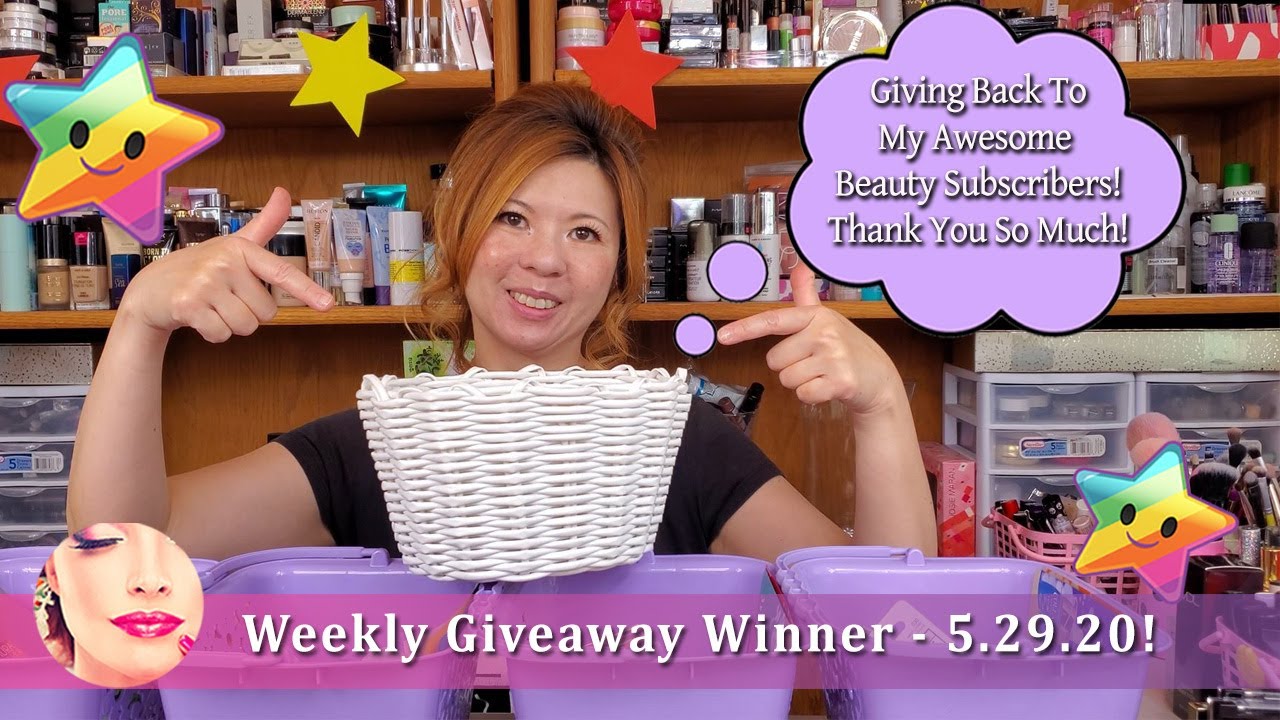 Weekly Giveaway Winner - 5.29.2020! - YouTube