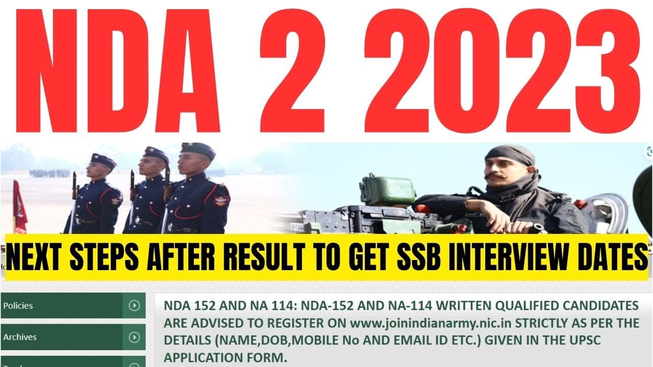 NDA 2 2023 SSB DATES | NDA 2 2023 NEXT STEPS AFTER CUT OFF | NDA SSB ...