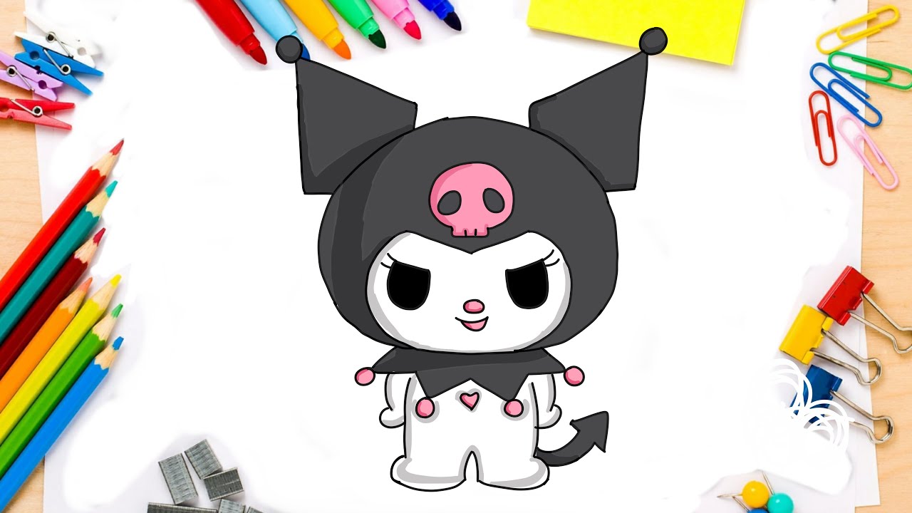 How to draw Kuromi || Sanario cartoon || Character - YouTube
