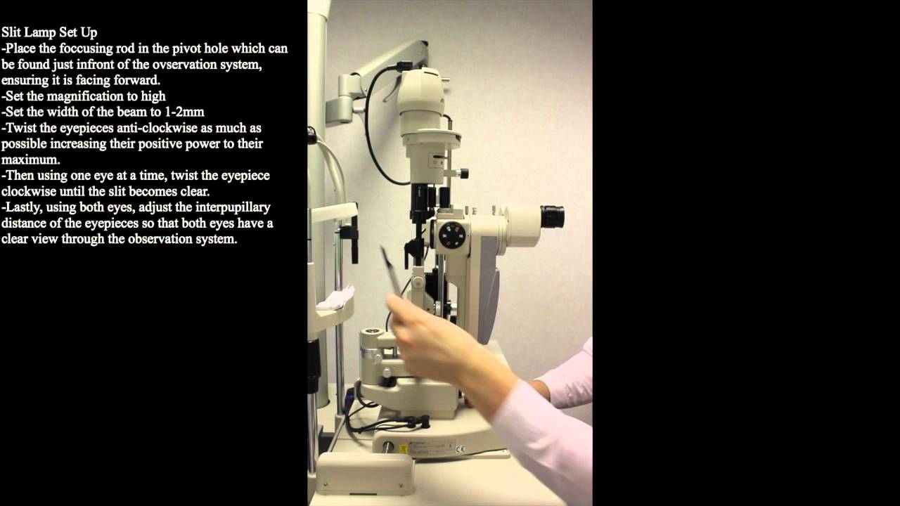 Slit Lamp Bio-Microscope Set Up - YouTube