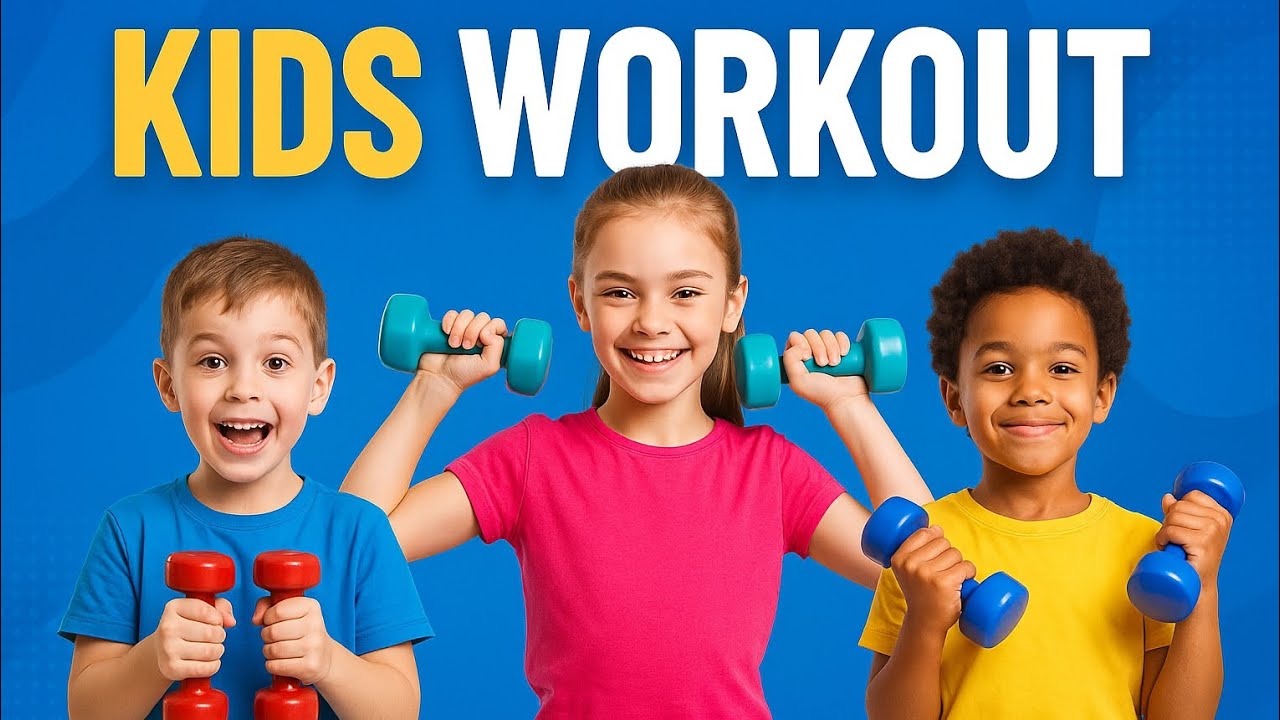 🏋️ Kids Get Strong! Fun Dumbbell Workout for All Ages 💪 | Beginner ...