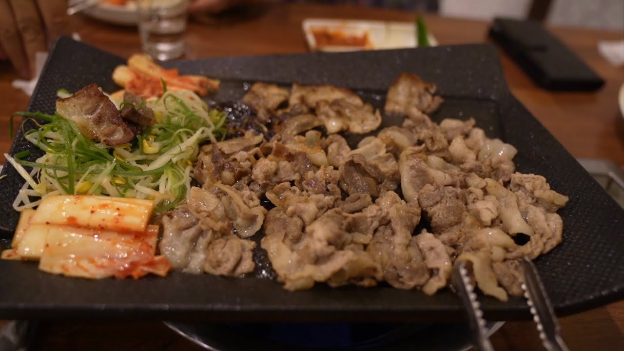 1인분 3000원 가성비짱 대패삼겹살! 냉면, 누룽지 종가대박집 /Korean BBQ Daepae Samgyeopsal(Pork ...