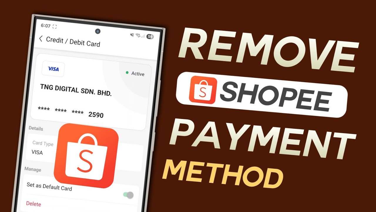 How to Remove Payment method ON Shopee Malaysia - YouTube
