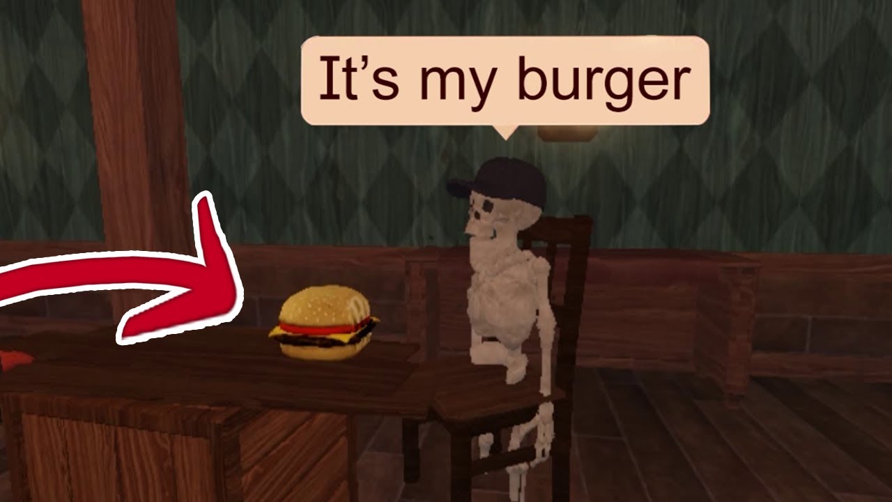 Skeleton Bob have a BURGER! (ROBLOX DOORS) - YouTube