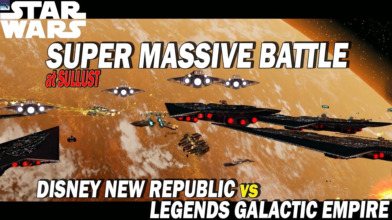 SUPER MASSIVE Star Wars BATTLE - DISNEY NEW REPUBLIC vs LEGENDS ...