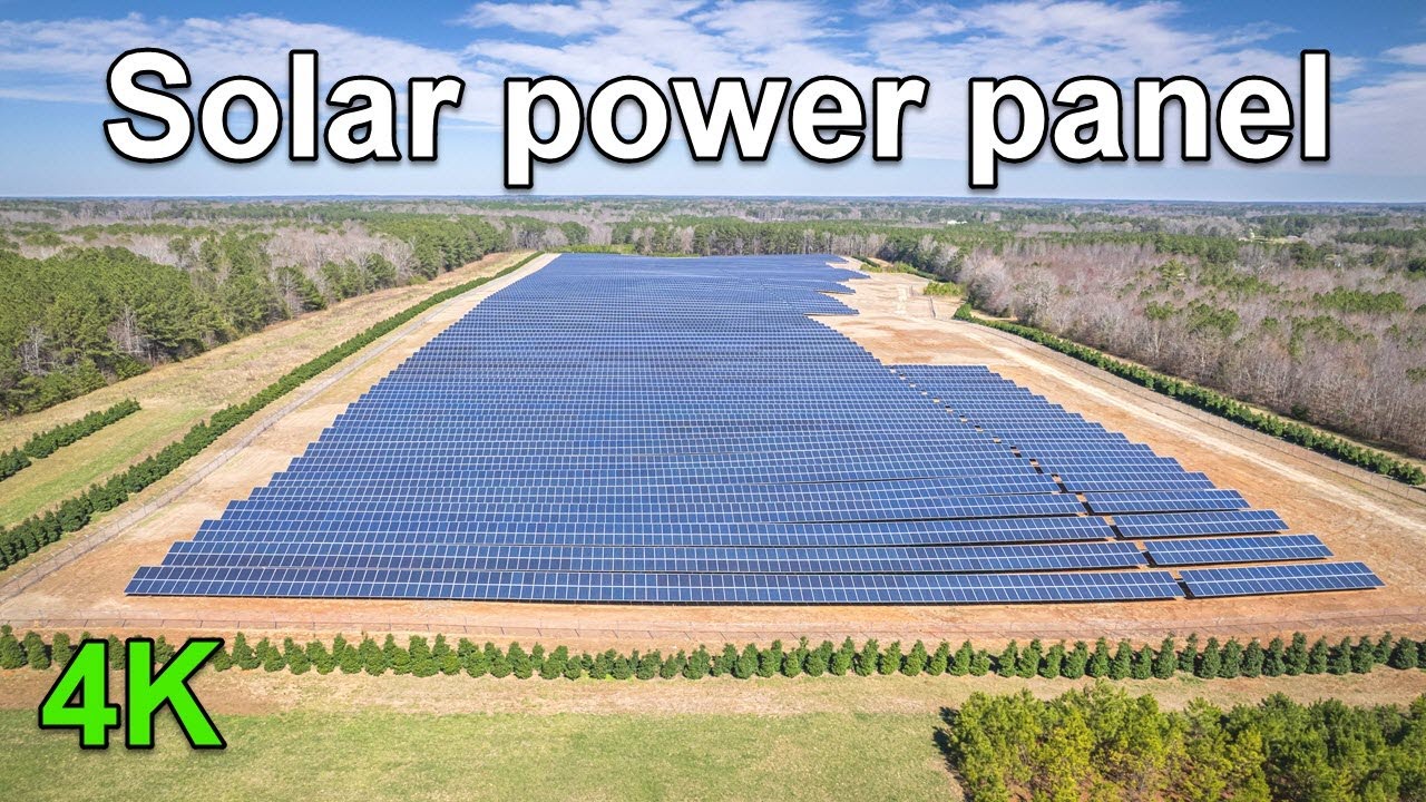 Aerial views of solar power panel | wonderful solar panel scenery ...