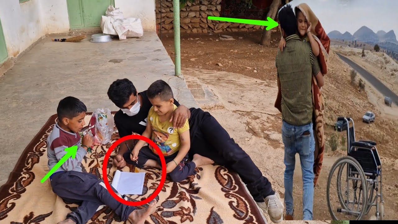 Forced migration of Ghonche nomadic family after heavy rains and homelessness - YouTube