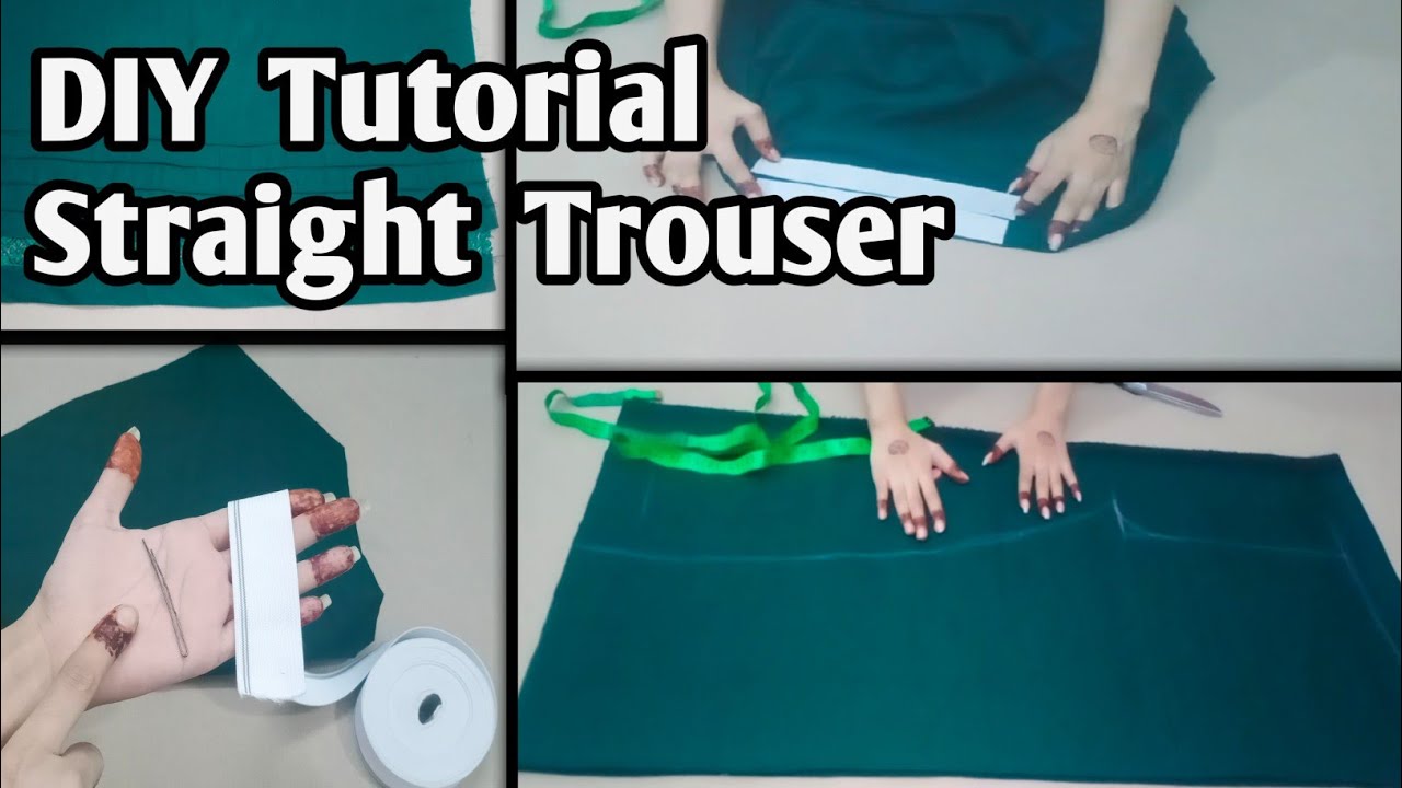 🍀Beautiful DIY Straight Trouser Tutorial Easy Method &Tricks Flapper ...