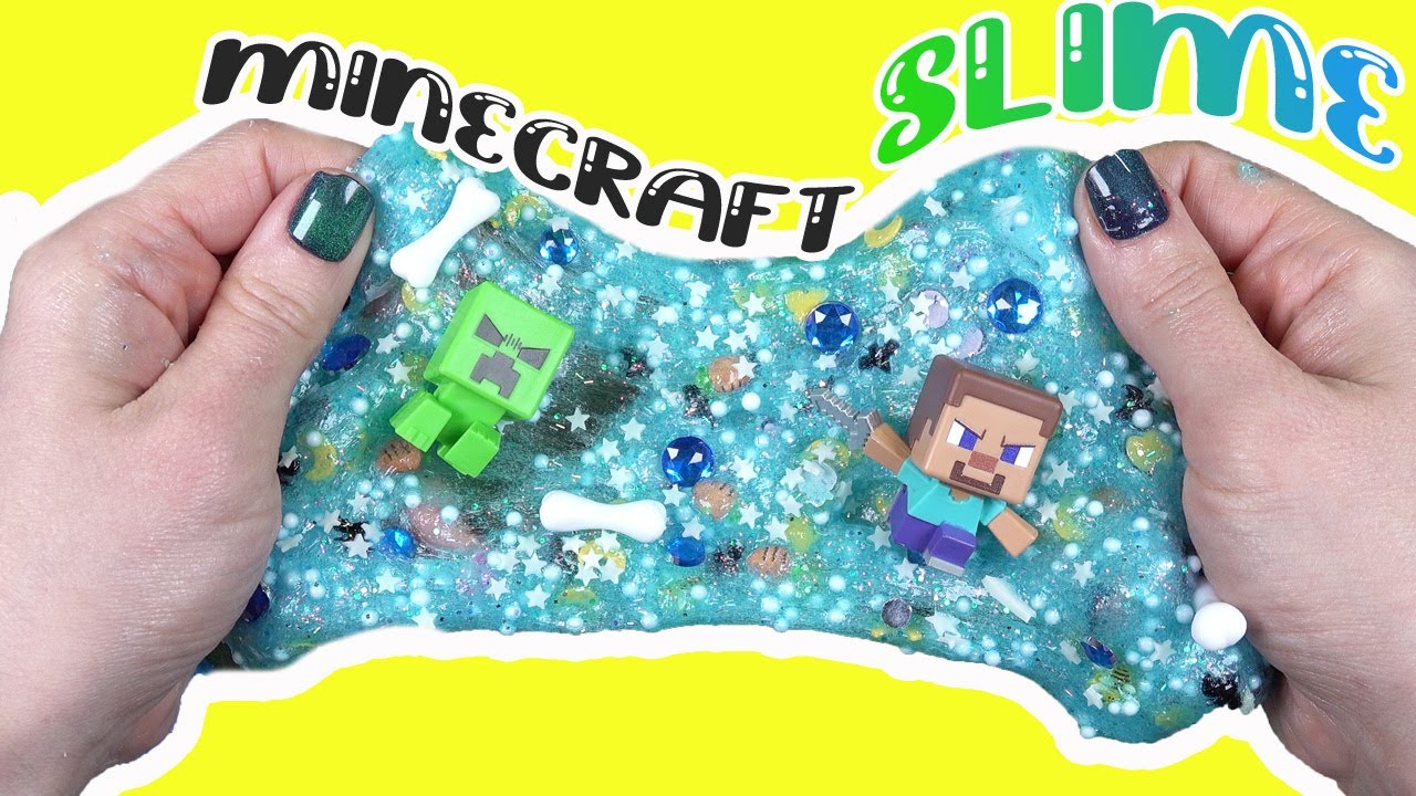 Minecraft Movie DIY Slime Making and Mixing Tutorial with Dolls! Crafts ...