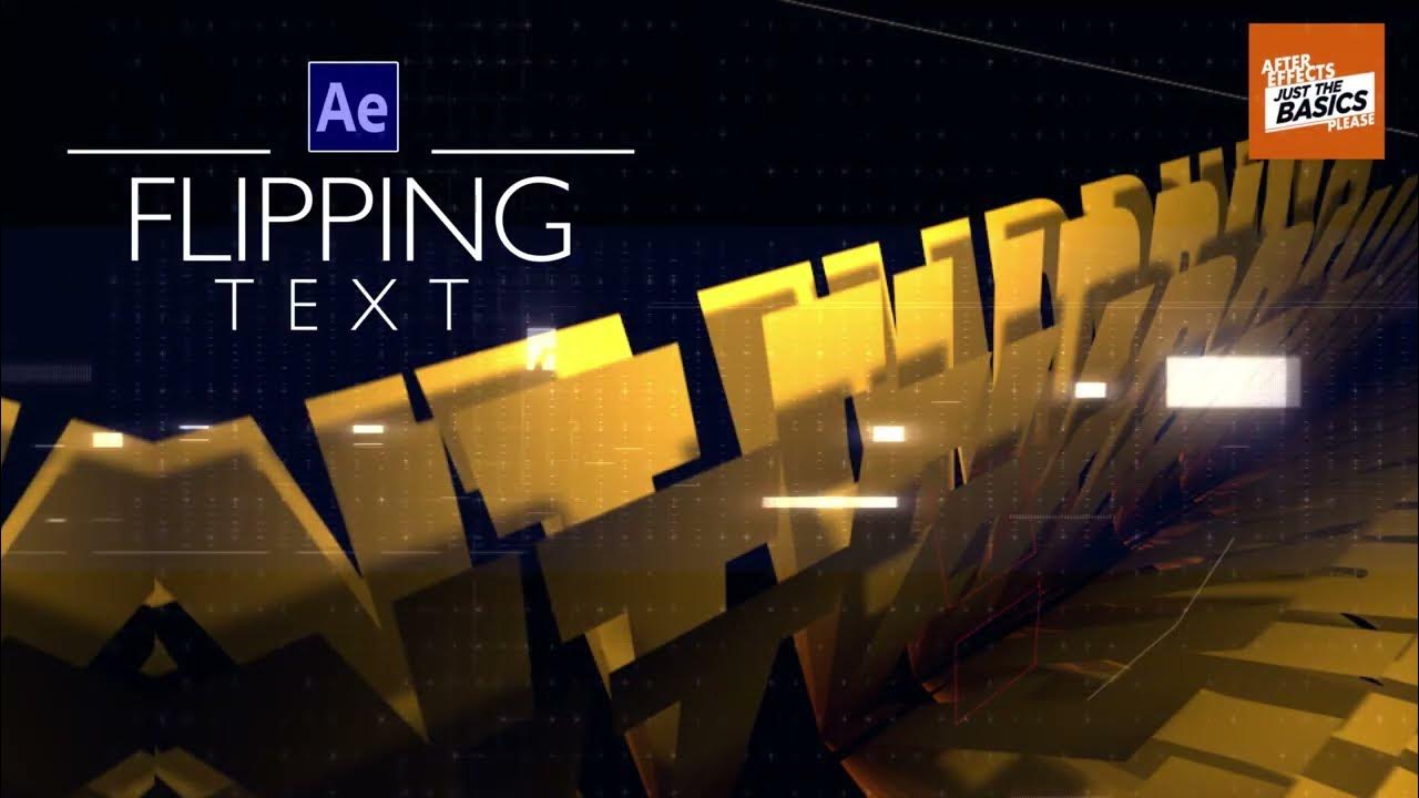 Create multi-text flipping animation | After Effects tutorial - YouTube